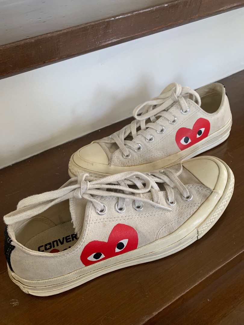 CDG Play Converse, Women's Fashion, Footwear, Sneakers on Carousell