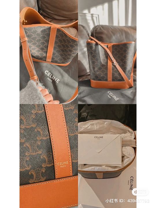 Celine medium Bucket Triomphe canvas, Luxury, Bags & Wallets on Carousell