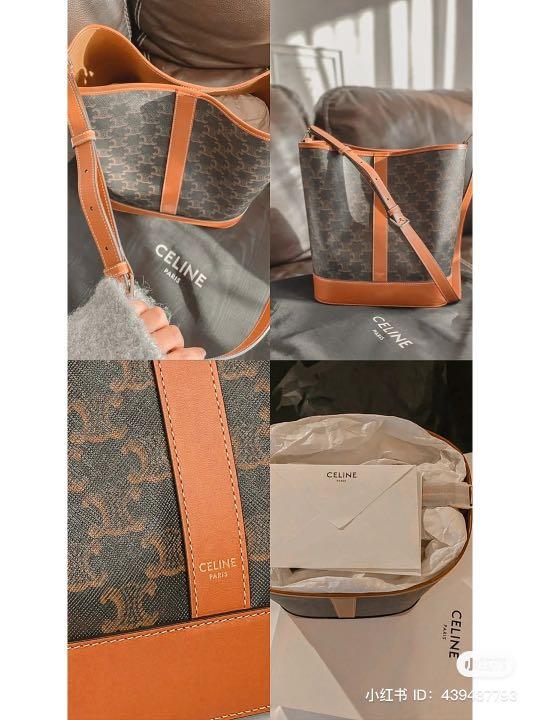 Celine medium Bucket Triomphe canvas, Luxury, Bags & Wallets on Carousell