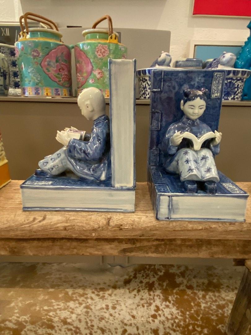 Ceramic book ends, Furniture & Home Living, Home Decor, Other Home ...