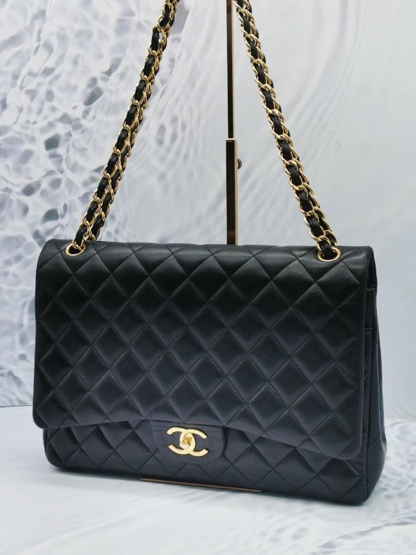 CHANEL CLASSIC MAXI DOUBLE FLAP BAG, Luxury, Bags & Wallets on Carousell