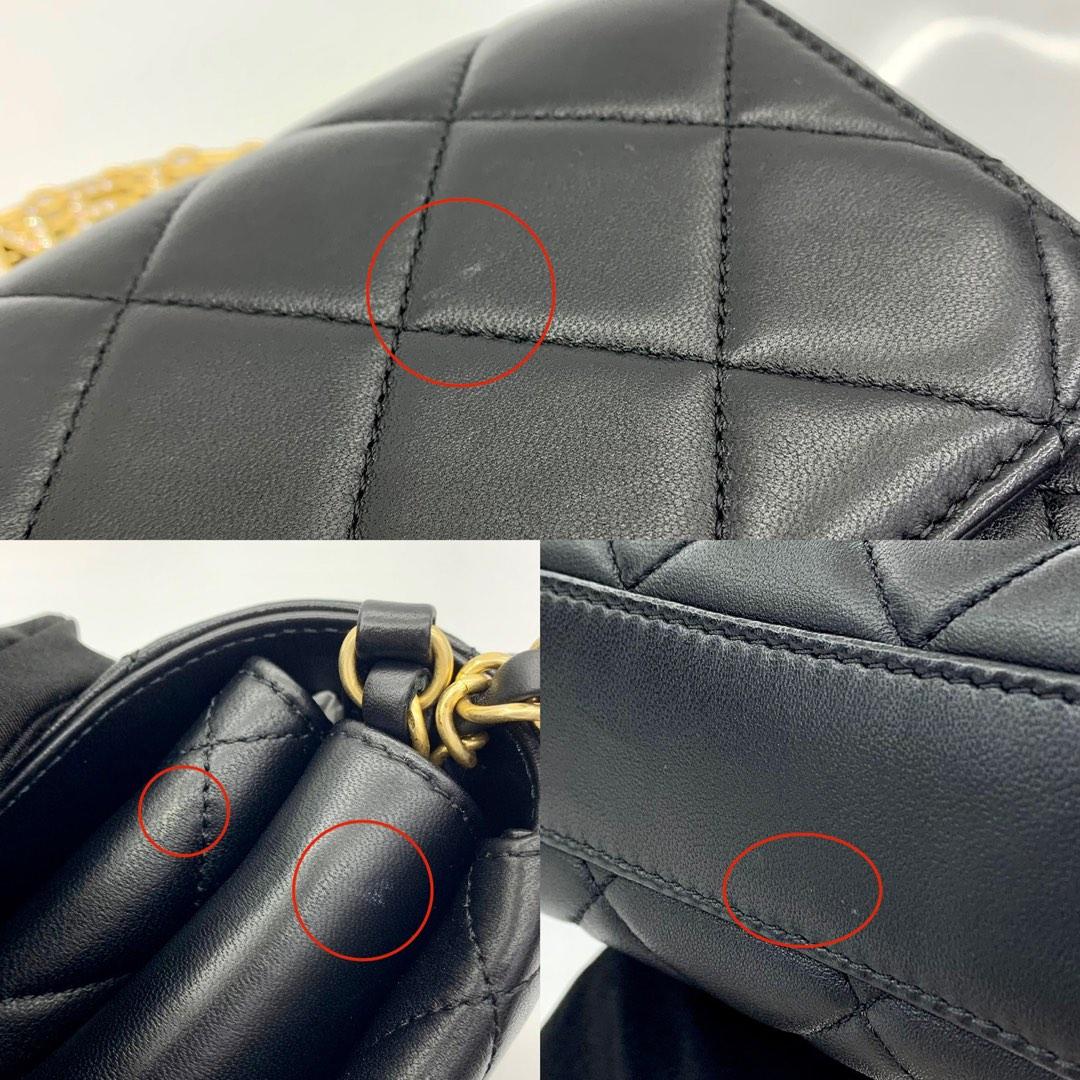 CHANEL LAMB SKIN MICROCHIP CHANEL HANDLE 2 WAY SHOULDER BAG 227027543 ...