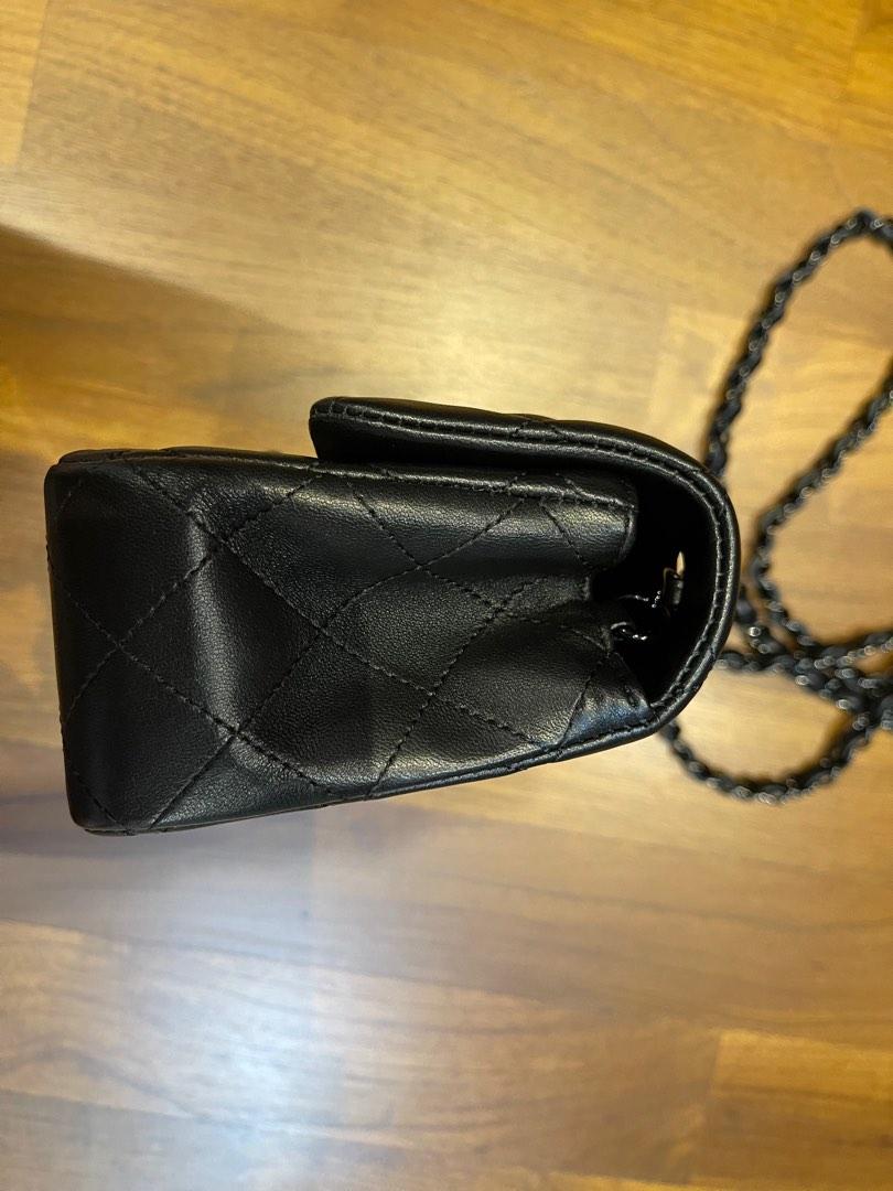 Chanel Mini Rectangular, So Black, Luxury, Bags & Wallets on Carousell