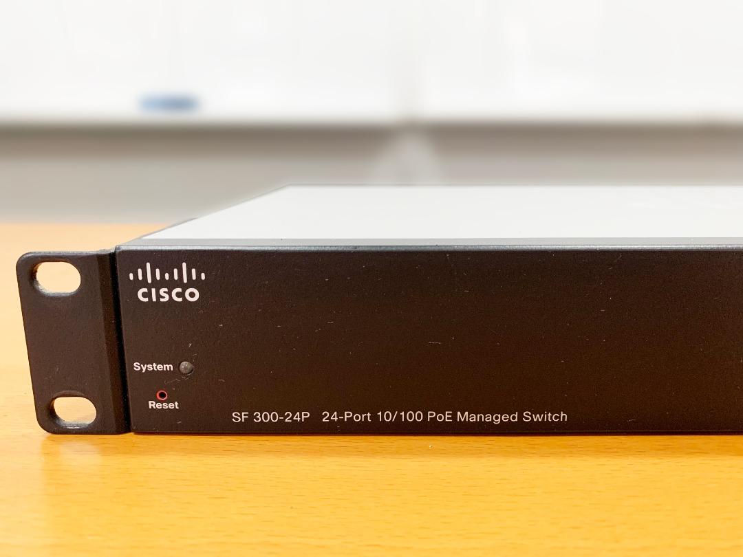 Cisco SF300-24P 24-port 10/100 PoE Managed Switch with Gigabit Uplinks ...