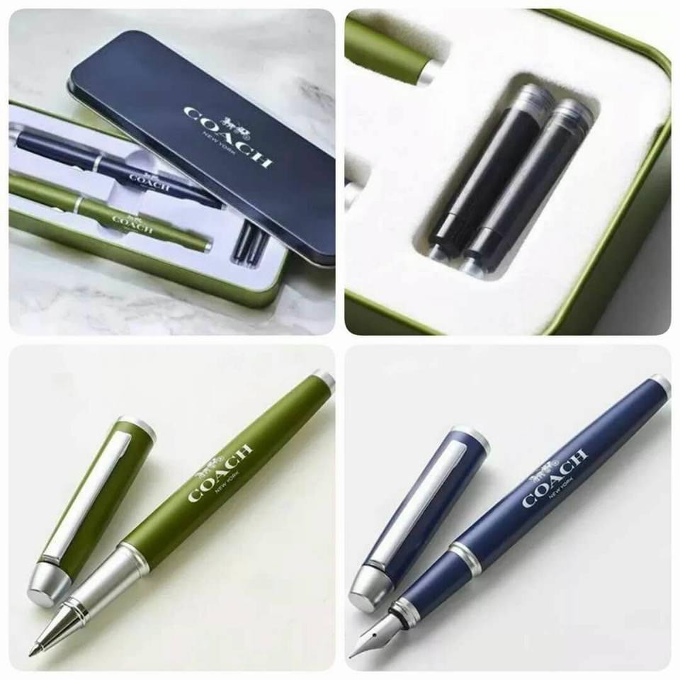 Coach collection ball pen & signature pen with refill ink, Hobbies ...