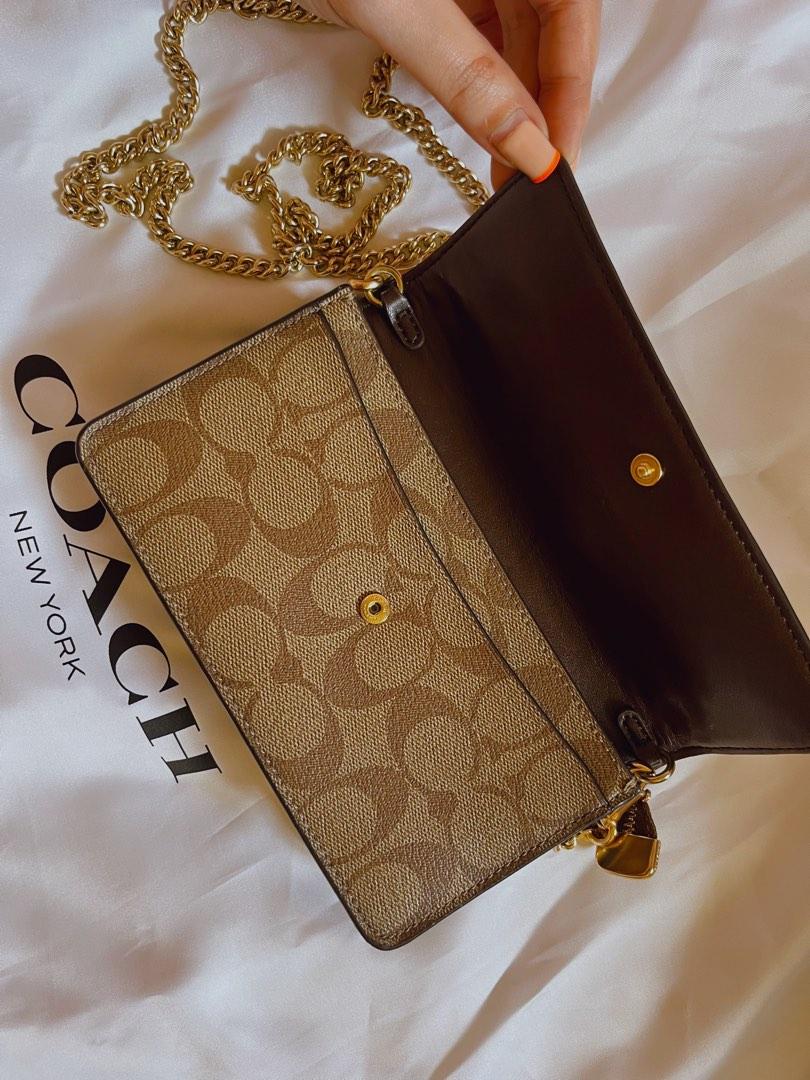 Coach Foldover Wristlet In Signature Canvas, Luxury, Bags & Wallets on ...
