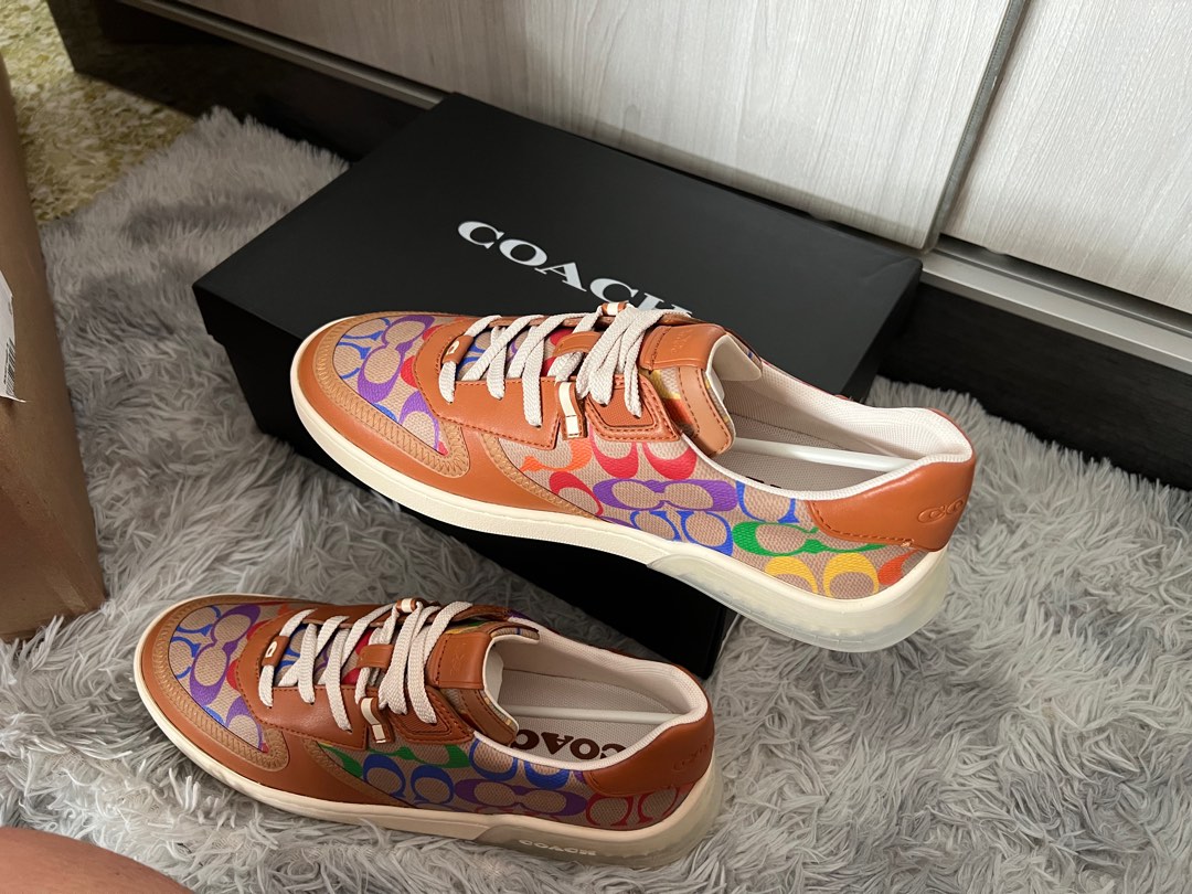 Coach Signature Pride Sneakers (BNIB), Men's Fashion, Footwear ...