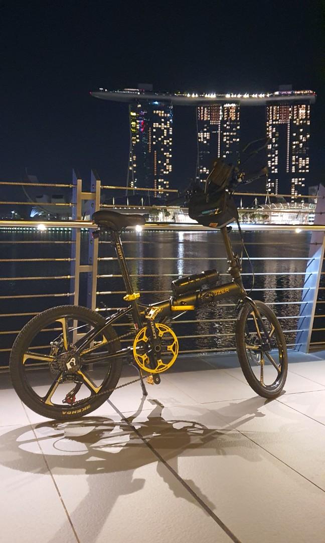 Cruzer knight 7-speed foldable bicycle, Sports Equipment, Bicycles ...