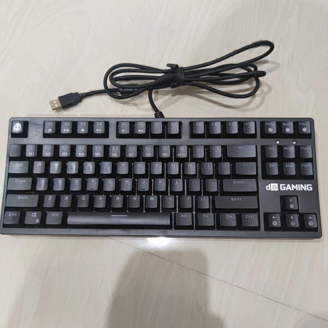 DA Gaming Wired Keyboard K1 Meca 2.7 | Keyboard Mechanical Blue Outemu ...