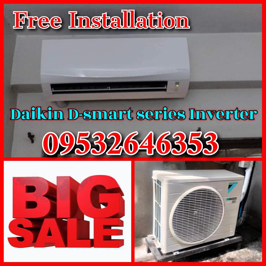 DAIKIN D-SMART SERIES SPLIT TYPE AIRCON BRAND NEW SEALED WITH FREE ...