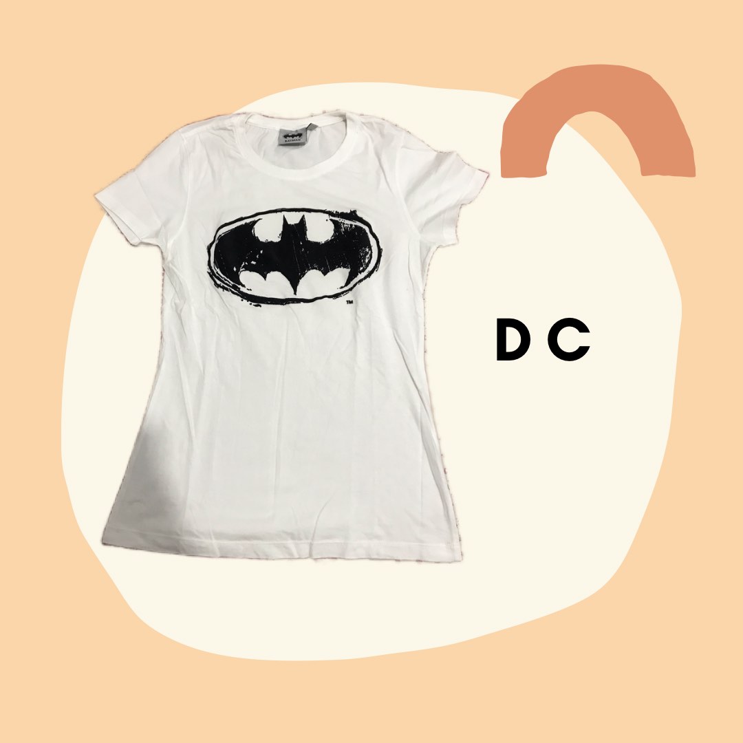 DC Comic Batman Tshirt/Baju Wanita/Kaos Wanita/Kaos Putih/White Shirt ...