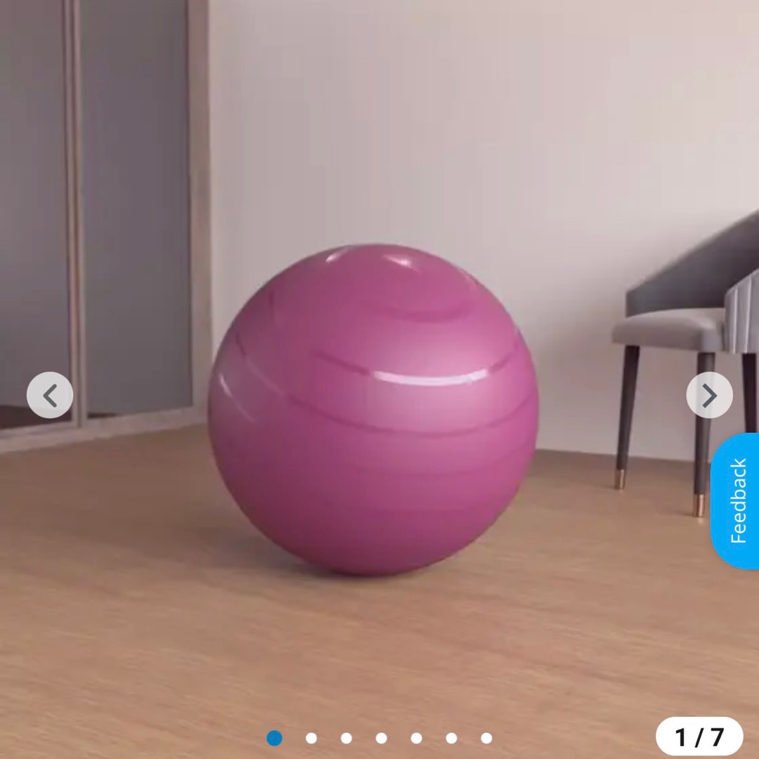 Decathlon swiss exercise ball, Sports Equipment, Exercise & Fitness ...