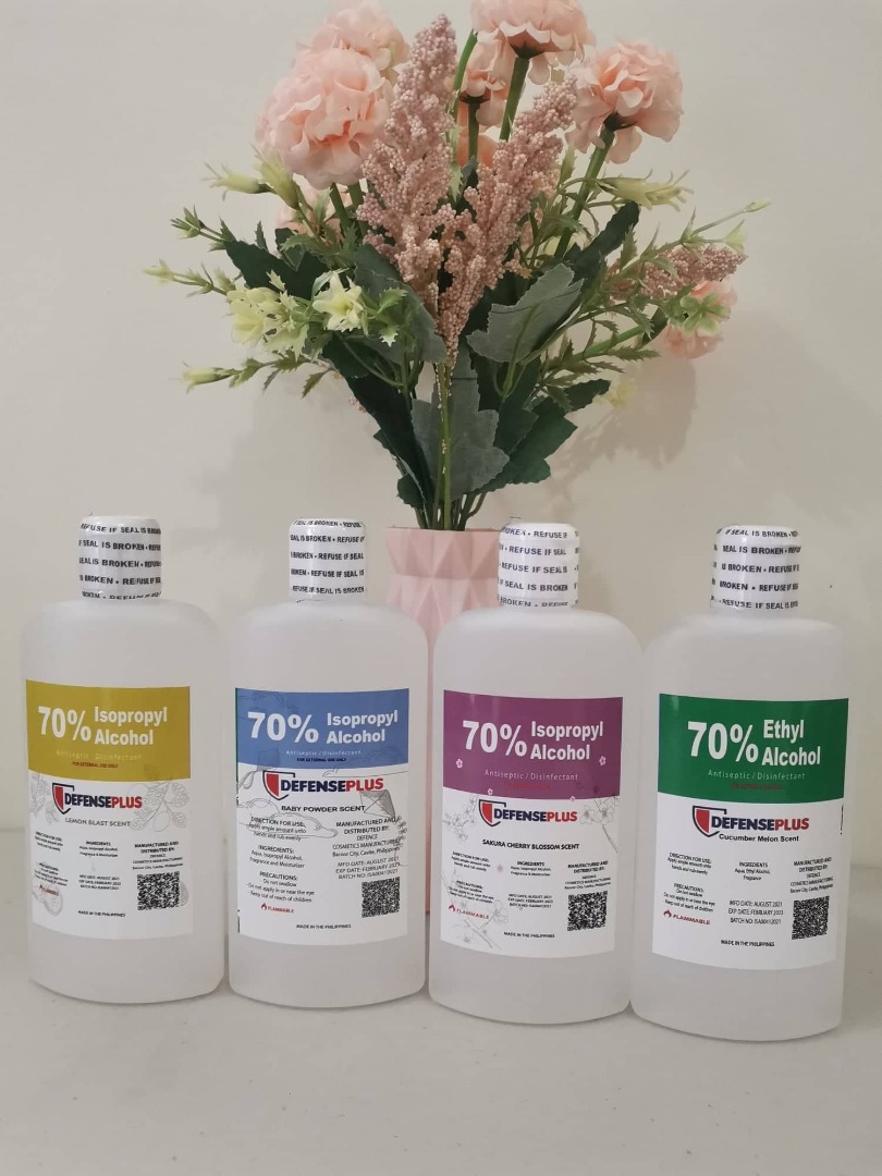 Defenseplus 70% Isopropyl Alcohol SET OF 5 - 250ml, Health & Nutrition ...
