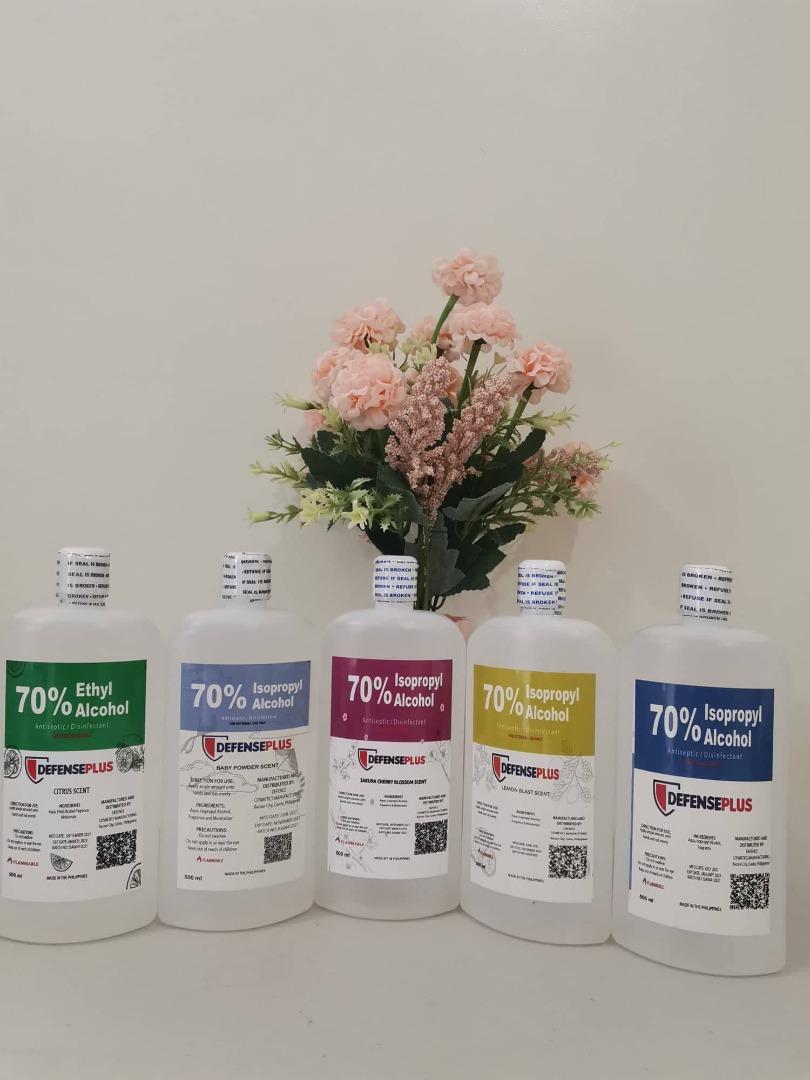 Defenseplus 70% Isopropyl Alcohol SET OF 5 - 250ml, Health & Nutrition ...