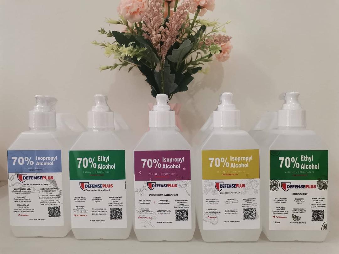 Defenseplus 70% Isopropyl Alcohol SET OF 2 - 1 LITER Pump, Health ...