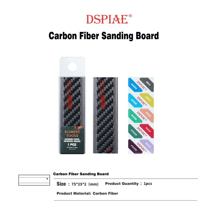 DSPIAE Carbon Fibre Sanding Board, Hobbies & Toys, Stationery & Craft ...