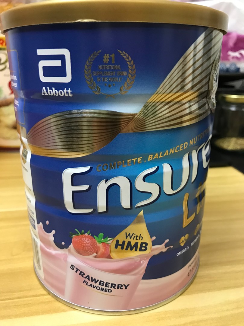 Ensure Lite Milk Powder,Strawberry (850g), Health & Nutrition, Health ...