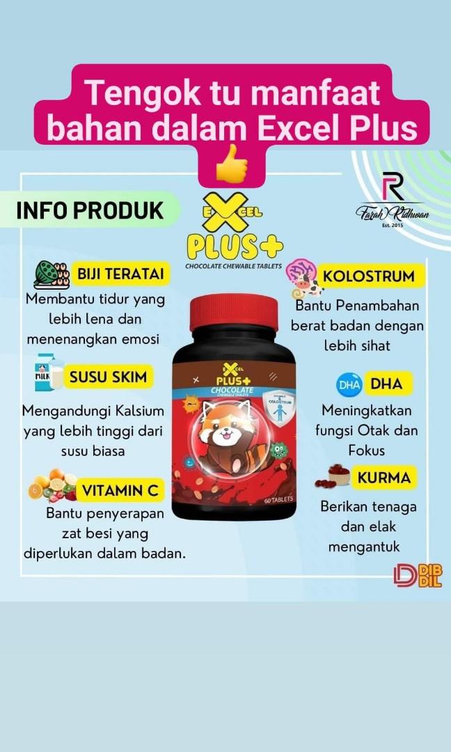 EXCEL PLUS, Health & Nutrition, Health Supplements, Vitamins ...