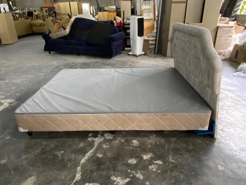 Fabric Queen Size divan White Colour / Kain divan Saiz Queen Warna ...