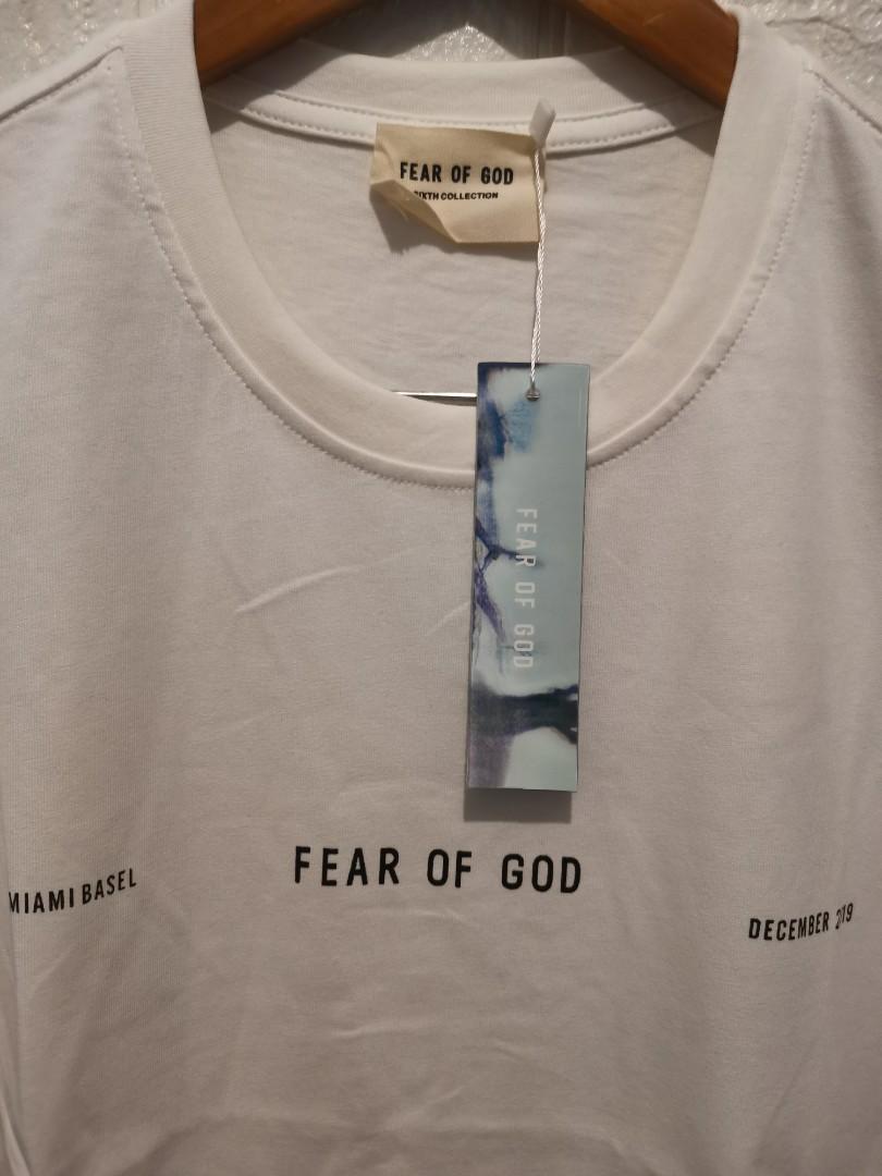Fear of God Medium white, Men's Fashion, Tops & Sets, Tshirts & Polo ...