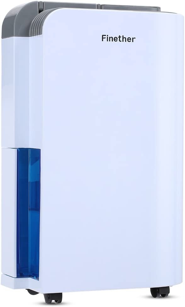 Finether Dehumidifier 12L/D Home Air Dehumidifier 24h Timer LED Digital ...