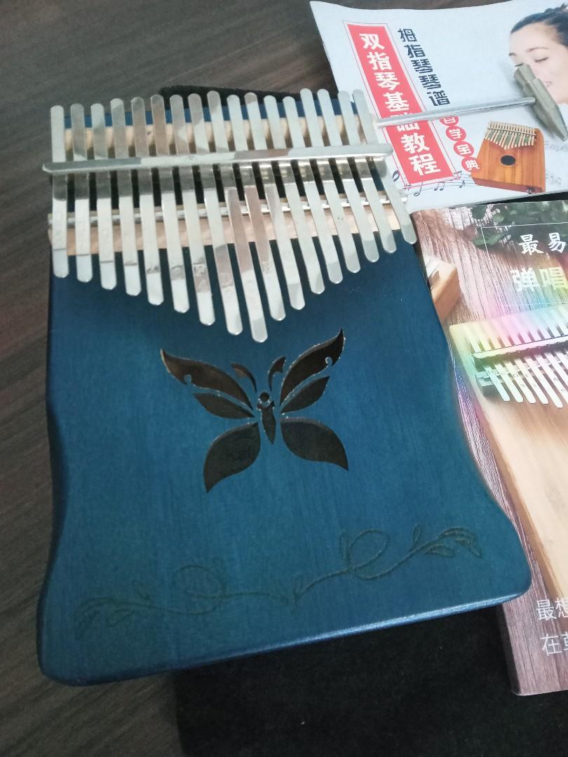 Fingers Piano Blue Butterfly Kalimba Set, Hobbies & Toys, Music & Media ...