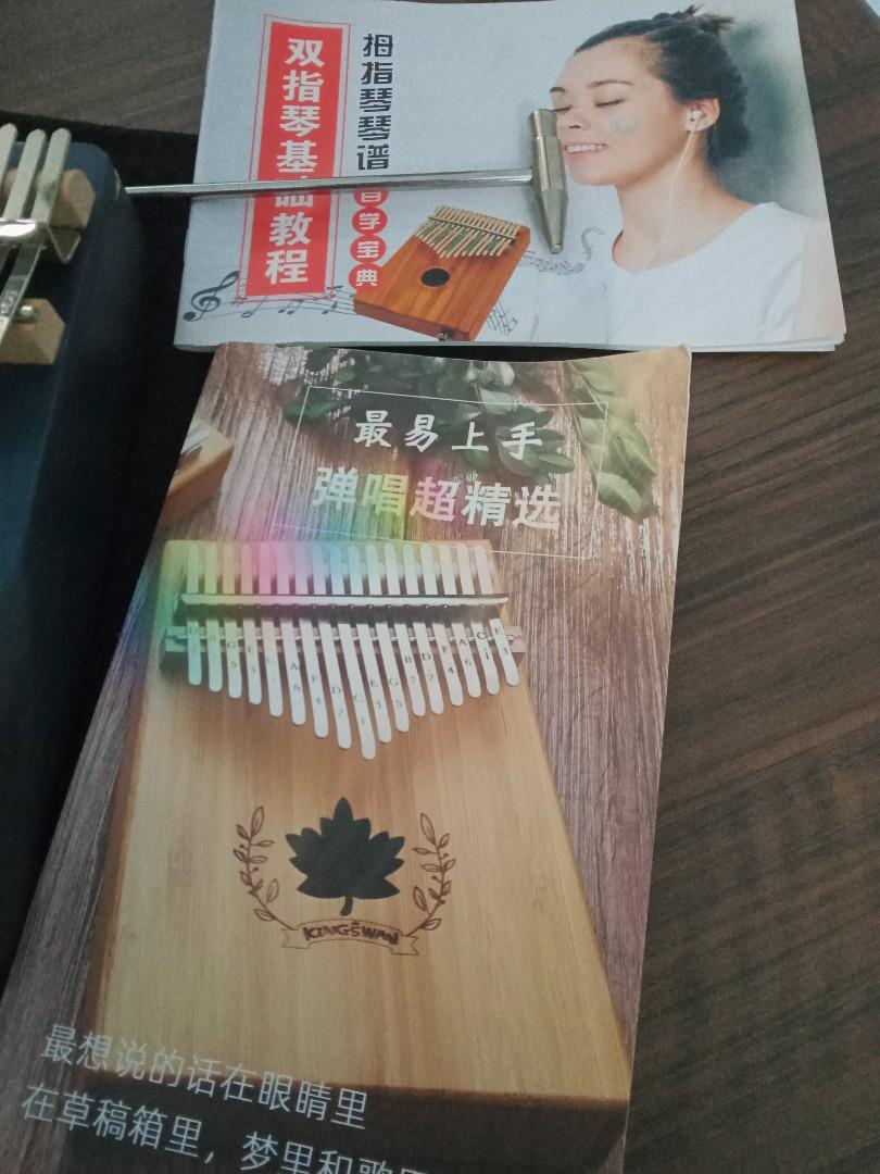 Fingers Piano Blue Butterfly Kalimba Set, Hobbies & Toys, Music & Media ...