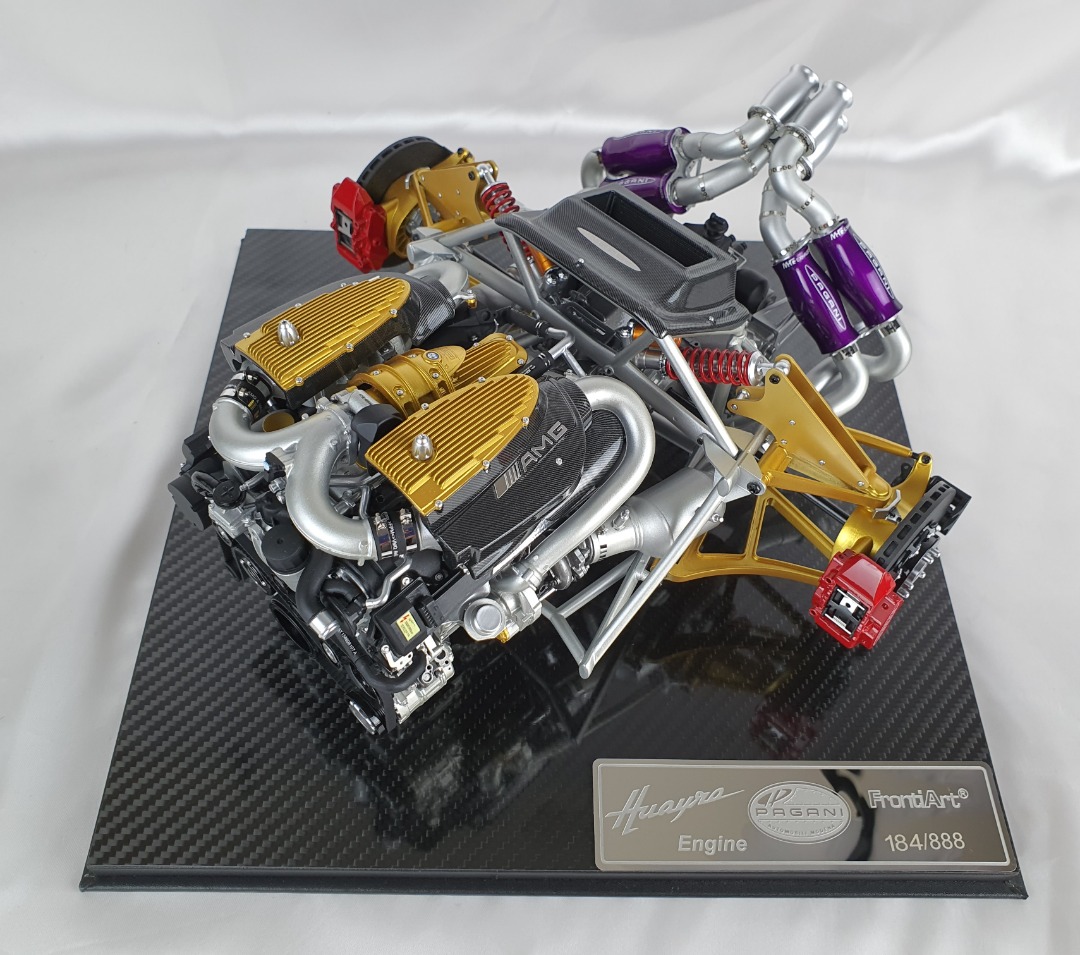 Frontiart Pagani Huayra Engine 1/6 Scale Limited Edition 184/888 Gold ...