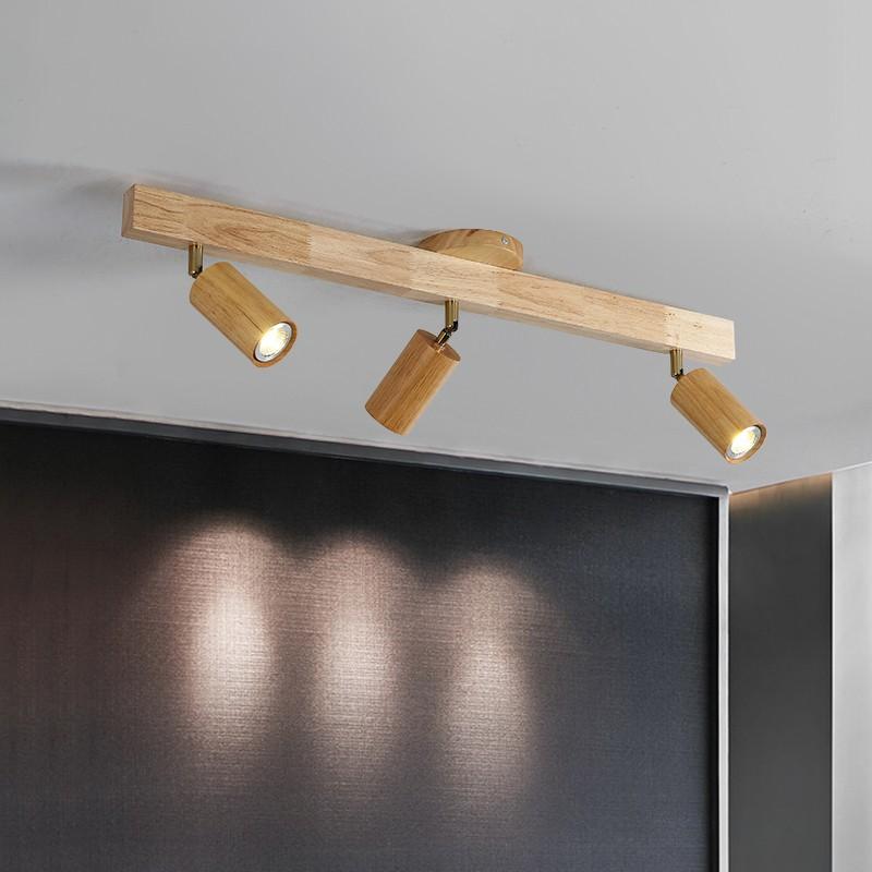 Full wood gold stem track light, Furniture & Home Living, Lighting ...