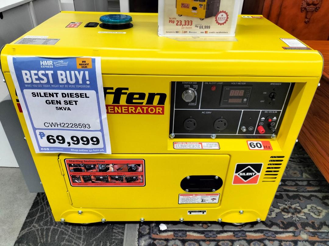 generator 5kva air cooled genset, Commercial & Industrial, Construction ...