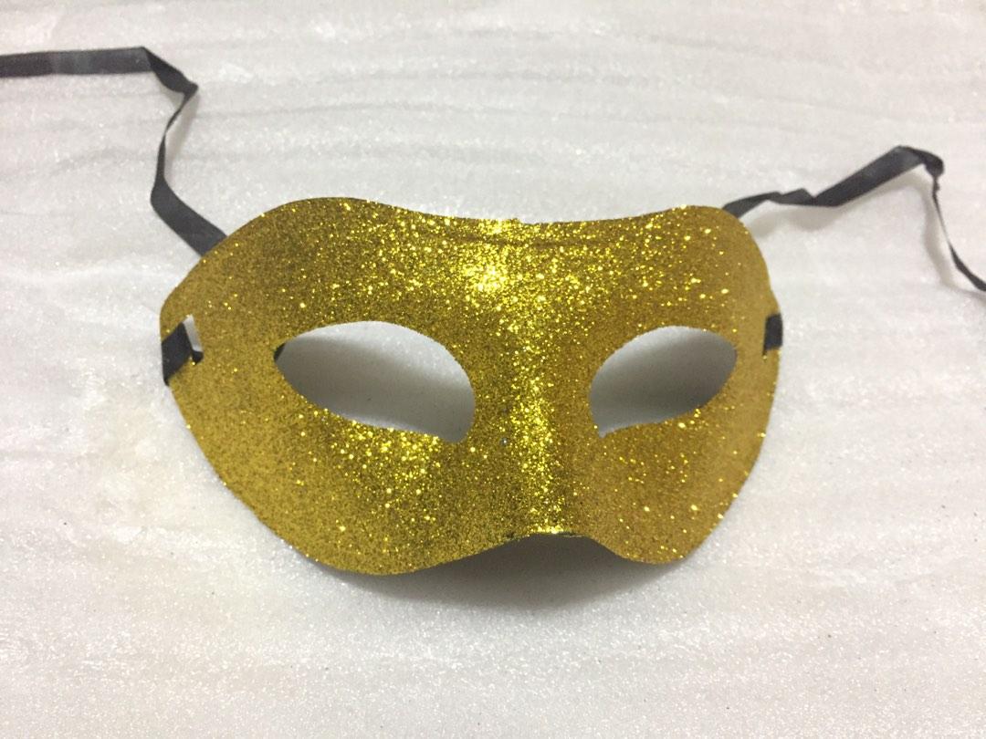 Glitter Simple Masquerade Mask, Hobbies & Toys, Stationery & Craft ...