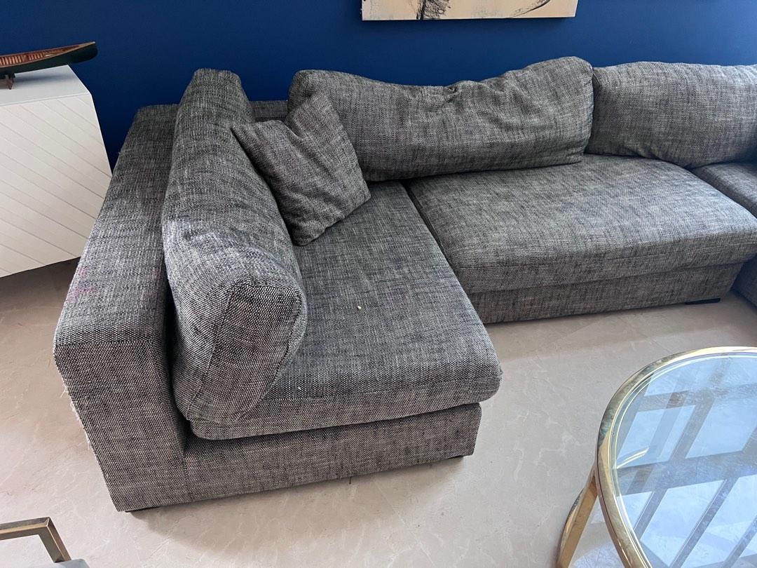 Grey 4 Segment Sofa, Furniture & Home Living, Furniture, Sofas on Carousell