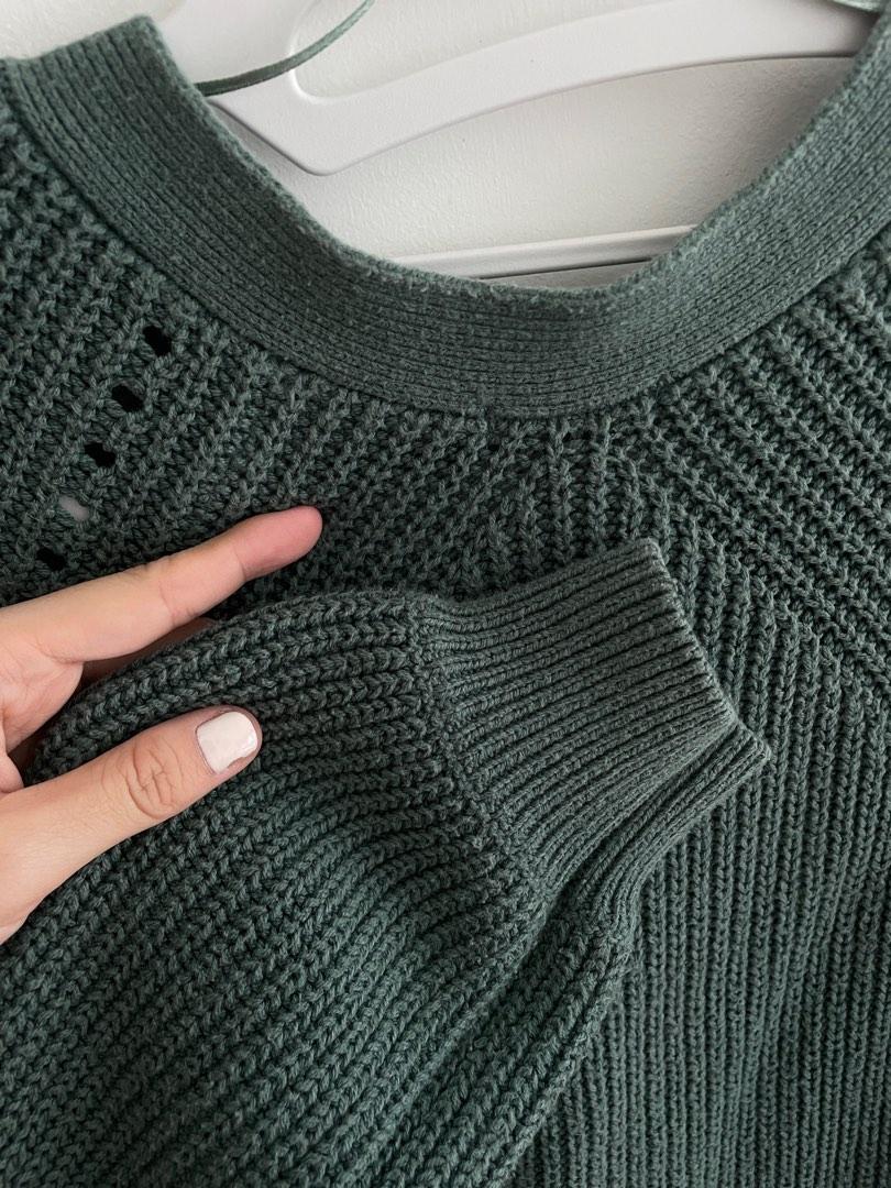 GU siege green cardigan, Women's Fashion, Coats, Jackets and Outerwear ...