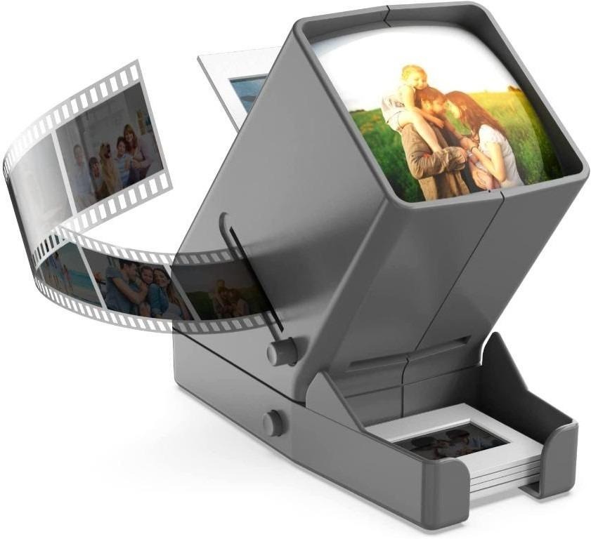 H5034 35mm Portable LED Negative and Slide Viewer LED Daylight Desktop ...