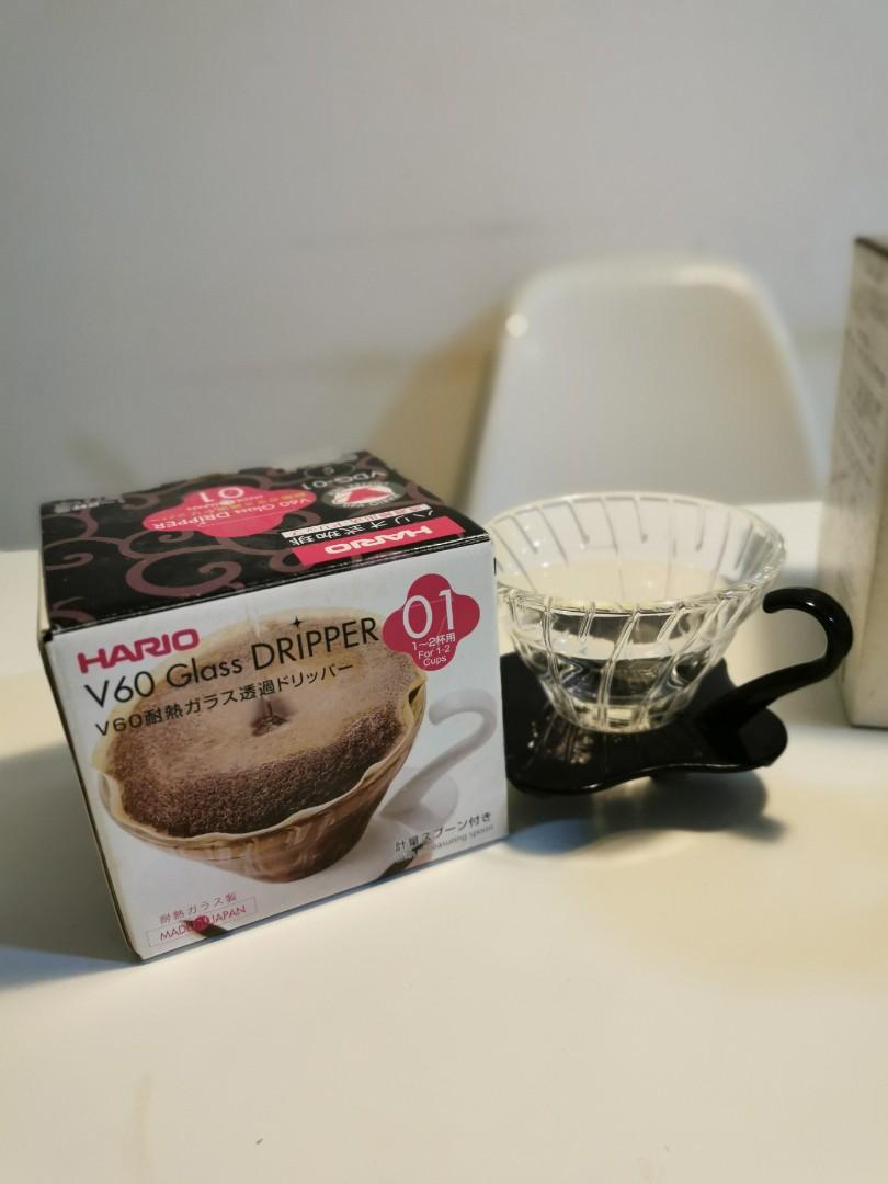 Hario Glass Range Server & Glass V60, Furniture & Home Living ...