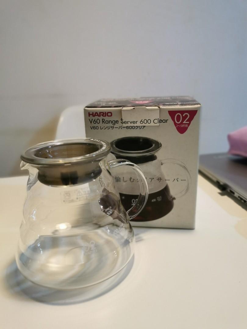 Hario Glass Range Server & Glass V60, Furniture & Home Living ...