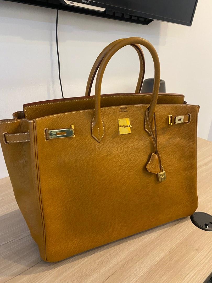 Hermes Birkin 40 Color Brown, Luxury, Bags & Wallets on Carousell