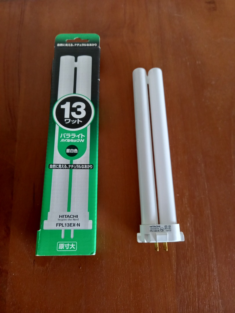 Hitachi FPL13EX-N, Paralite Compact Fluorescent Lamp, 5000K, Furniture ...