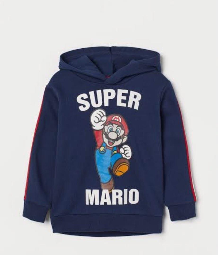 H&M super mario hoodie and jogger, Babies & Kids, Babies & Kids Fashion ...