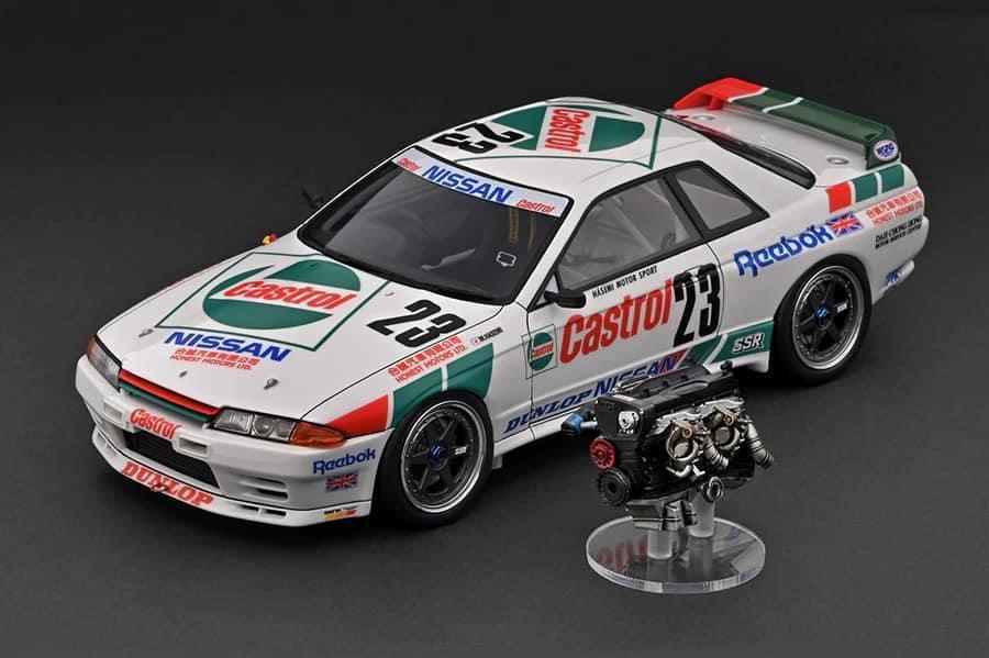 ig 1:18 Nissan Skyline GT-R R32 Castrol #23 1990 Macau with Engine ...
