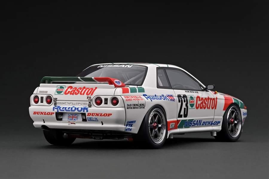 ig 1:18 Nissan Skyline GT-R R32 Castrol #23 1990 Macau with Engine ...