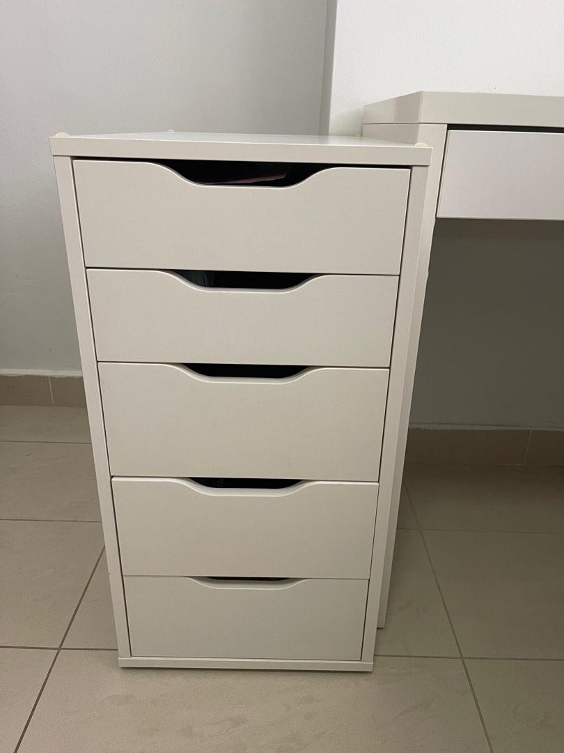 IKEA Alex 5 Drawer Unit, Furniture & Home Living, Furniture, Shelves ...
