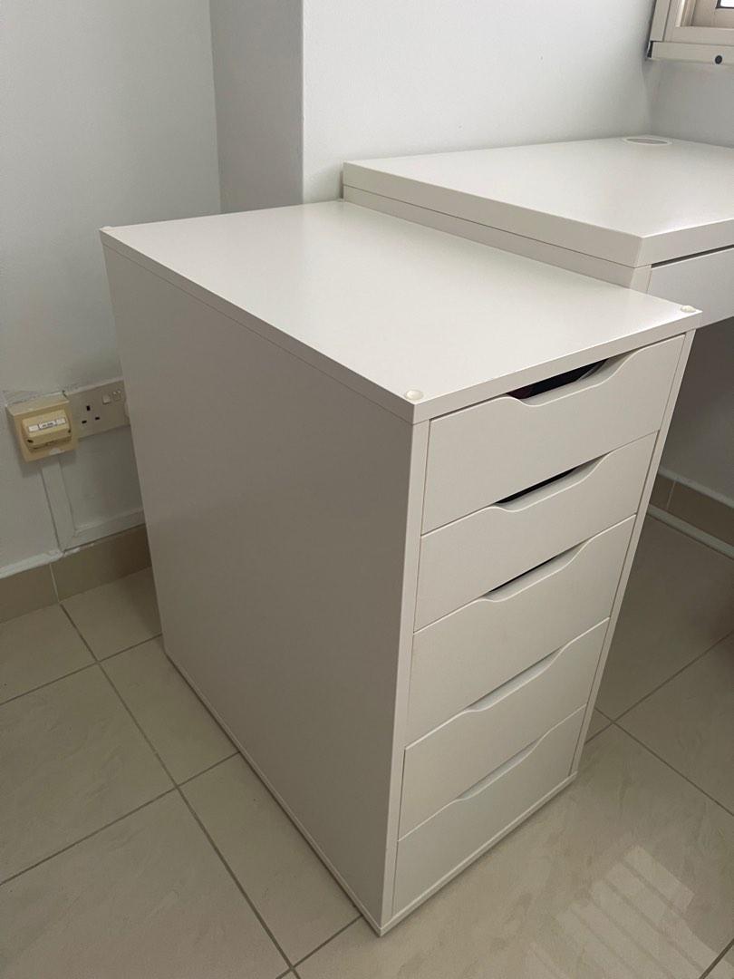 IKEA Alex 5 Drawer Unit, Furniture & Home Living, Furniture, Shelves ...