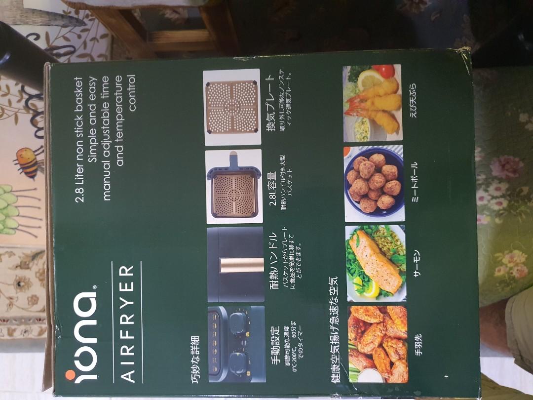 Iona 2.8L Air Fryer Brand New, TV & Home Appliances, Kitchen Appliances ...