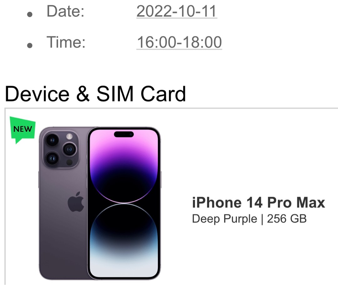 iPhone 14 Pro Max 256G Deep Purple, Mobile Phones & Gadgets, Mobile ...