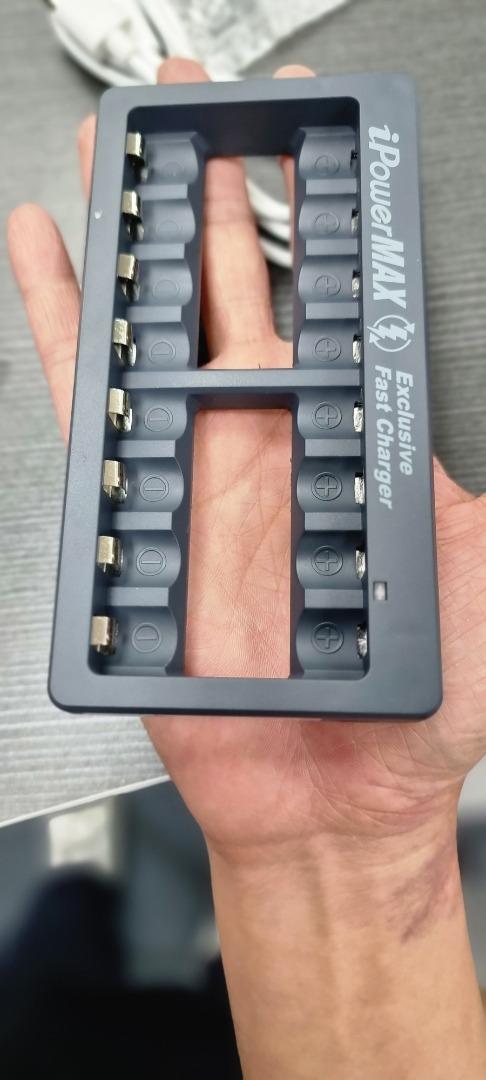 iPowerMAX AA 1.5V 3610mWh Lithium-Polymer AA size Rechargeable battery + charger combo kit ...