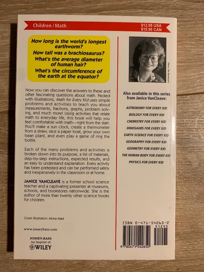 Janice VanCleave's Math for Every Kid: Easy Activities that Make ...