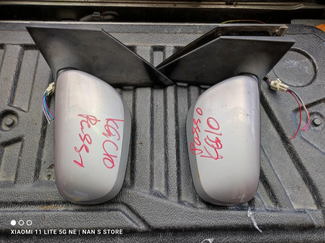 JDM side mirror Passo boon automatic 5 wire myvi lama lengkap suis ...