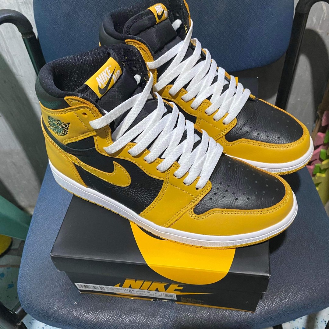 Jordan 1 High Pollen, Men's Fashion, Footwear, Sneakers on Carousell