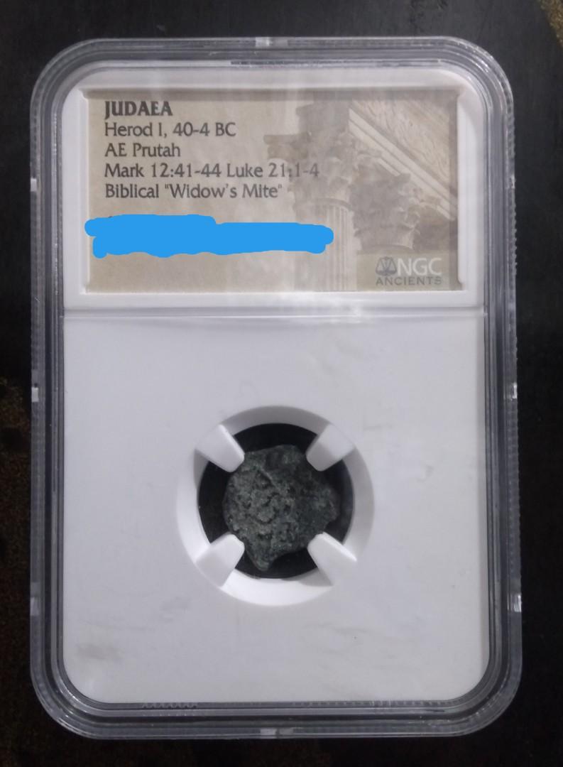 Judaea Widow Mite Coin Herod I (40-4BC) #2, Hobbies & Toys, Memorabilia ...